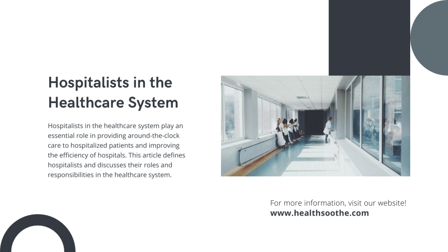The Roles And Duties Of Hospitalists In The Healthcare System