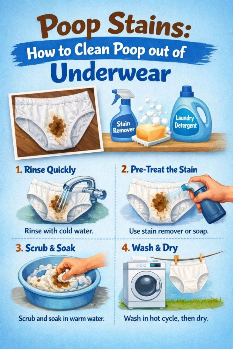 Poop Stains: How To Clean Poop Out Of Underwear?