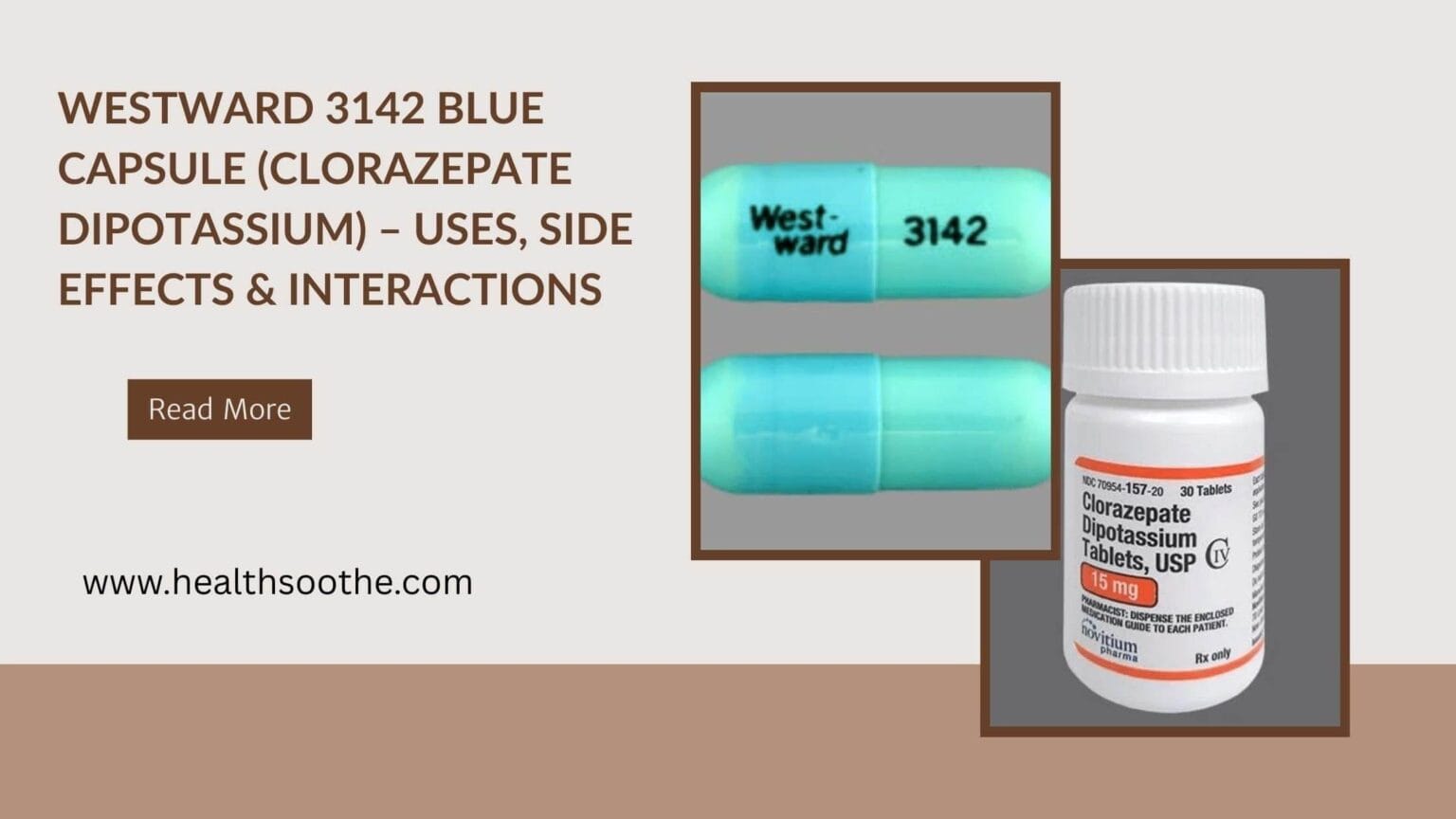 Westward 3142 Blue Capsule (Clorazepate Dipotassium) – Uses, Side ...